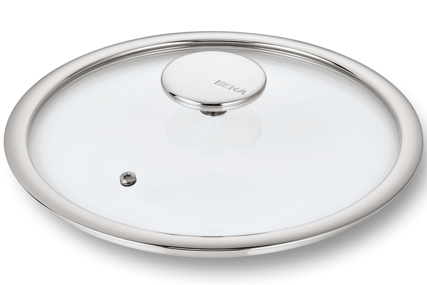 Beka Evolution - Couvercle en verre cerclé en inox