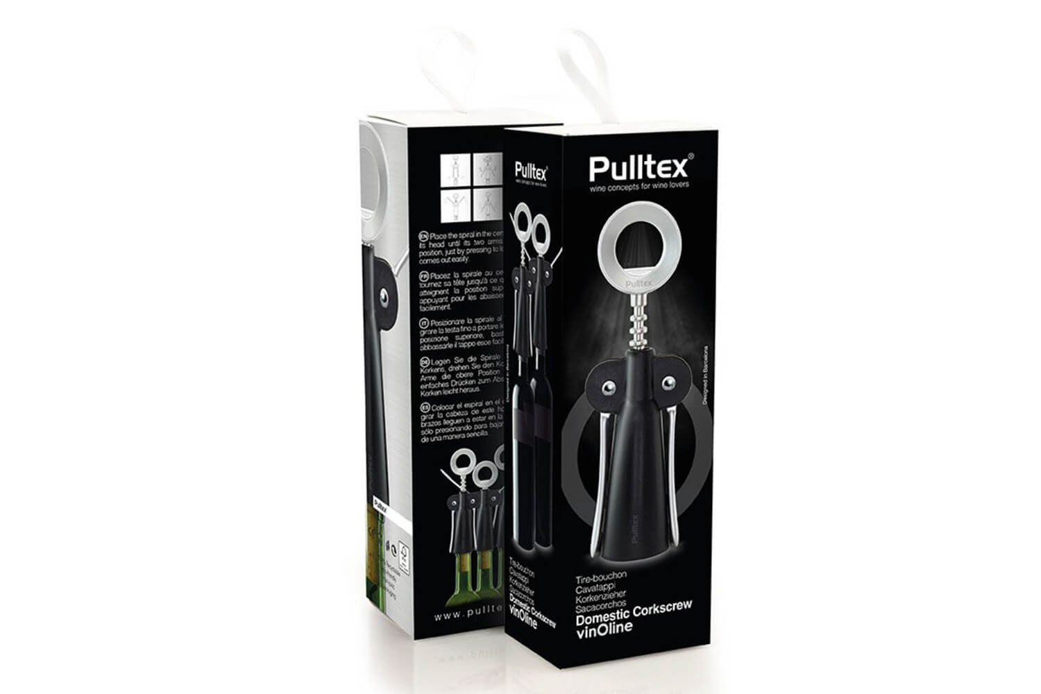 Pulltex Tire-bouchon à leviers VinOline noir