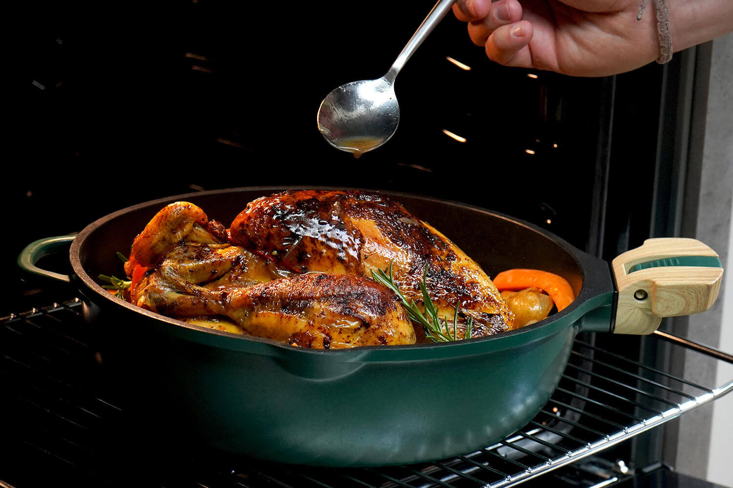 Poêle Cookut La Fabuleuse 8-en-1 vert canopée