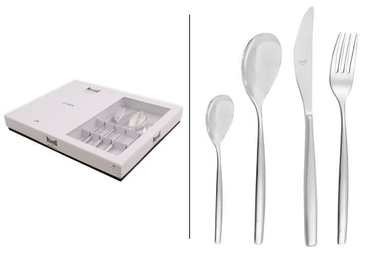 Mepra Stiria - Ménagère 24 pièces en acier inox 18/10