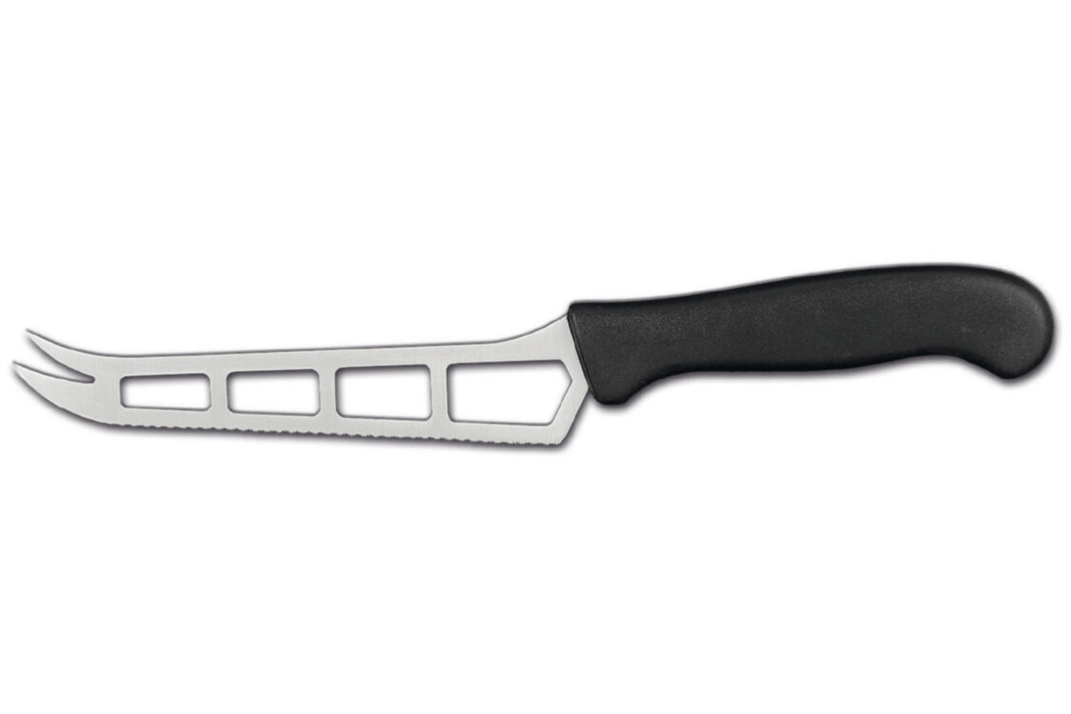 Ambrogio Sanelli Supra - Couteau à fromage ajouré noir