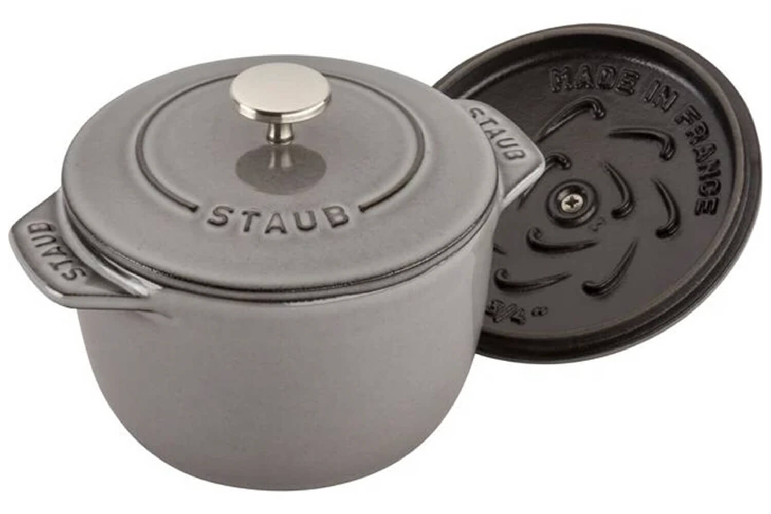Cocotte en fonte spéciale riz Staub Gohan gris graphite