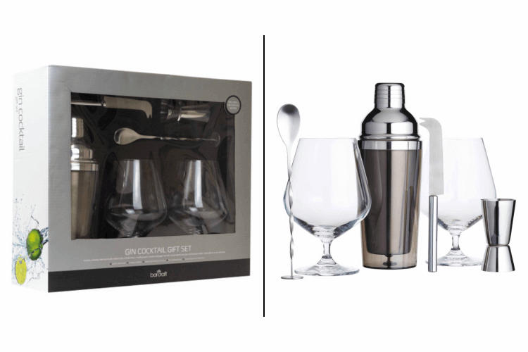 BarCraft - Set à cocktails / gin 6 pièces + recettes