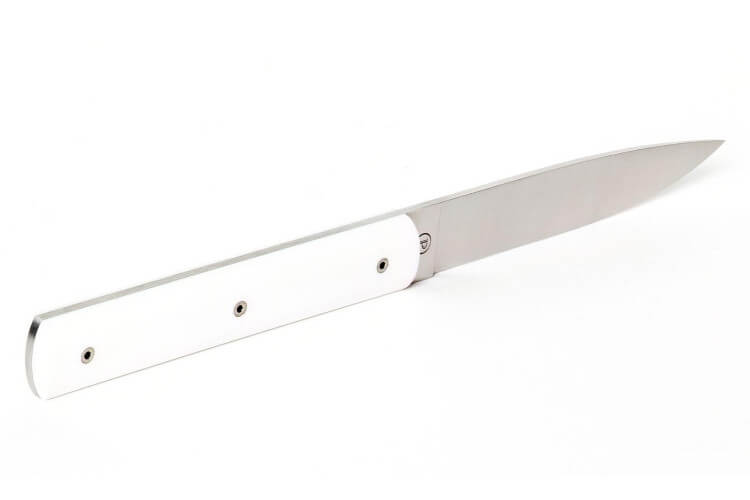 Couteau de table français Atelier Perceval 9.47 blanc