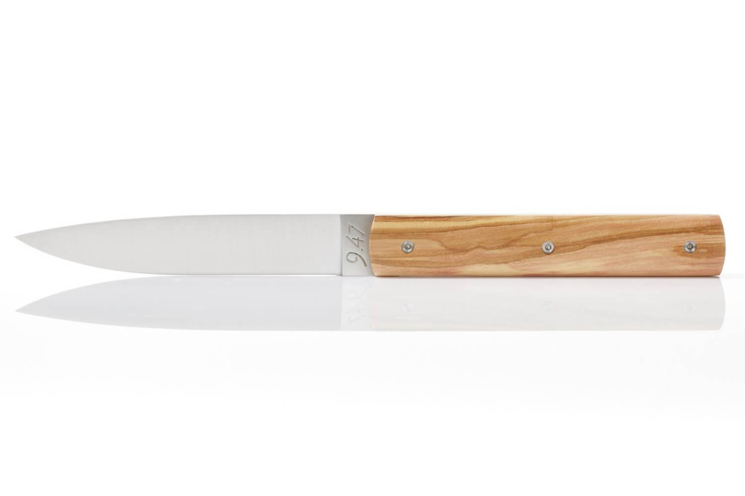 Perceval 9.47 Olivier - Couteau de table artisanal