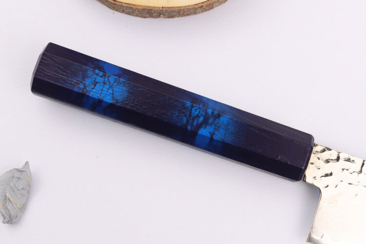 Couteau japonais chef Sakai Takayuki 21cm Nanairo Blue