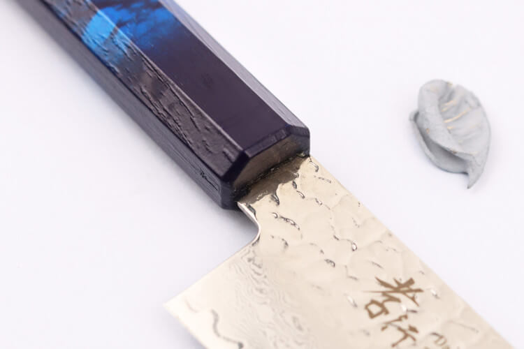 Couteau japonais chef Sakai Takayuki 21cm Nanairo Blue