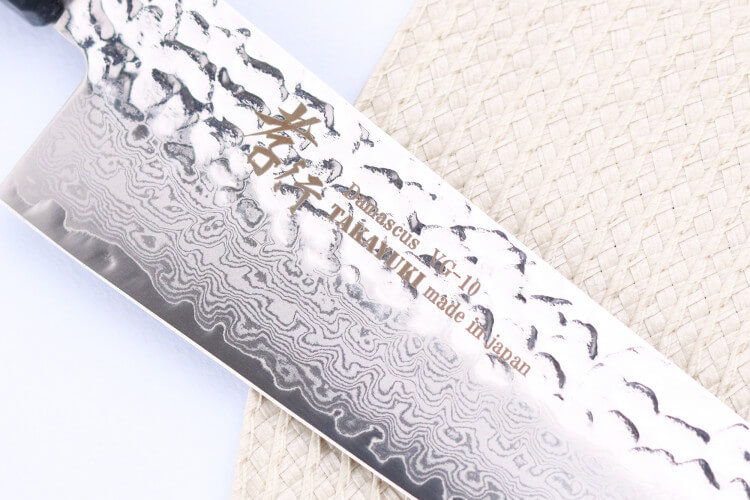 Couteau japonais Sakai Takayuki chef Nanairo Green Damas