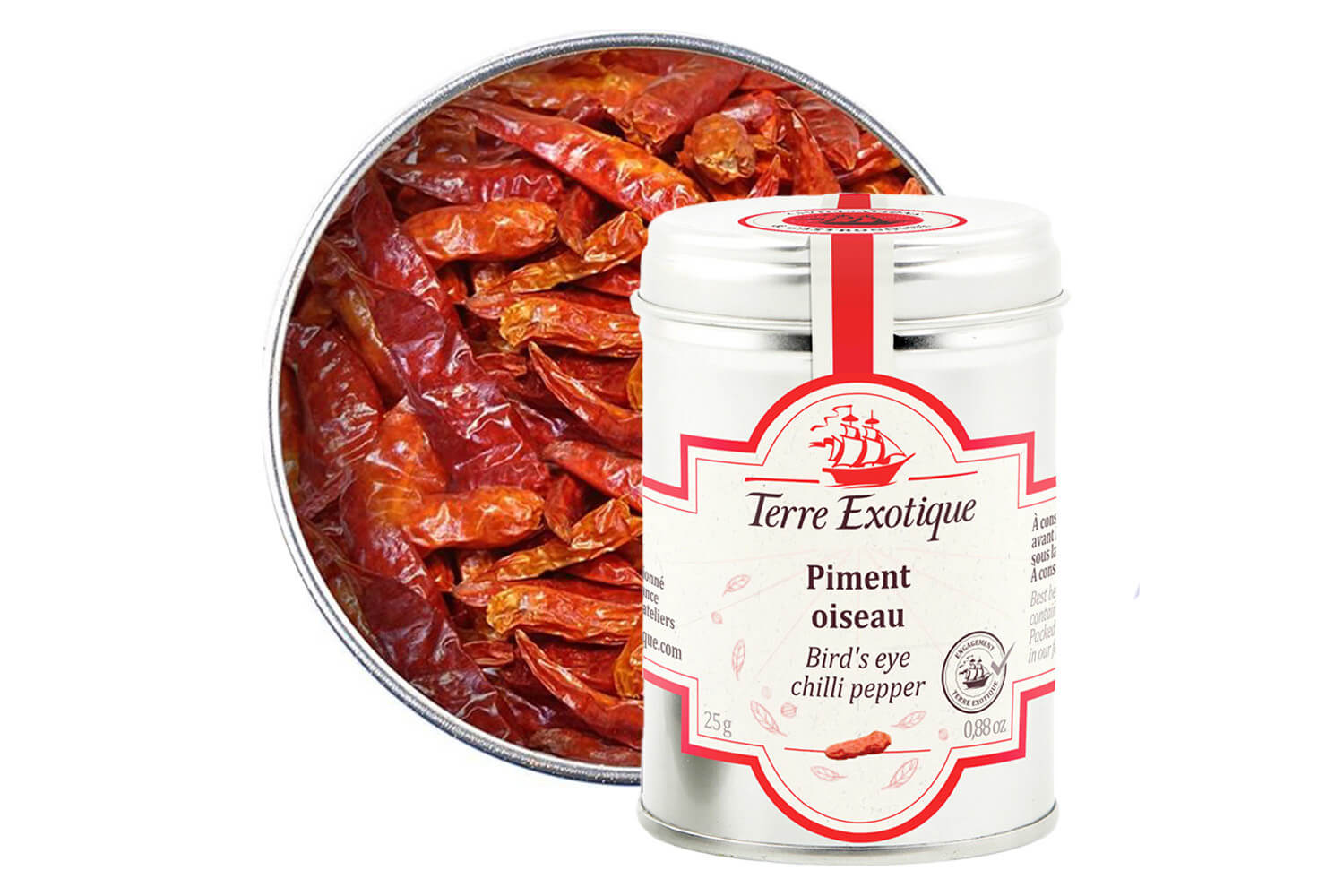 Piment oiseau Terre Exotique 25g – épice forte