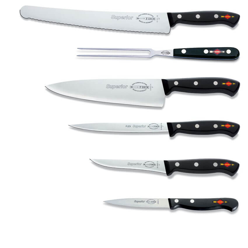 Mallette de chef 5 couteaux Dick SUPERIOR+ 1 fourchette-Mallettes DICK