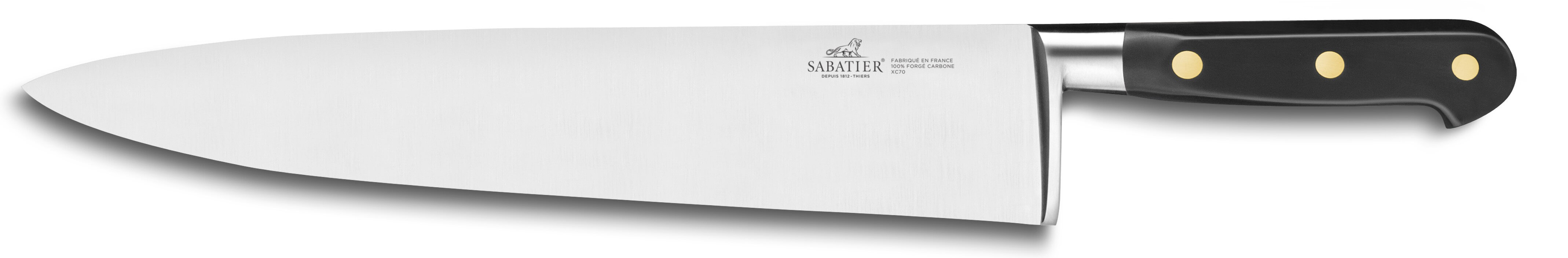 Couteau chef Sabatier 30cm 100% forgé Ideal carbone