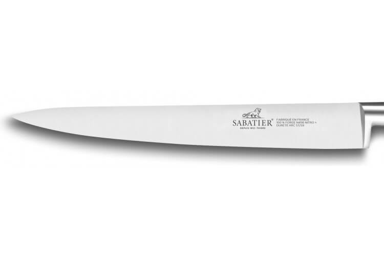 Couteau sabatier trancheur 20cm Ideal inox forgé laiton