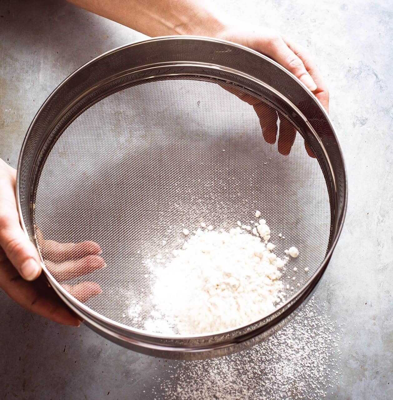 Tamis acier inox pour pâtissiers diamètre 30cm