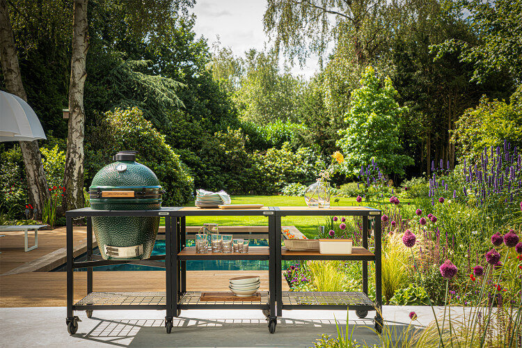 Table Big Green Egg pour barbecue modèle Large