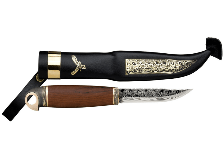 Marttiini Bronze Bird 557012 couteau lame damassée