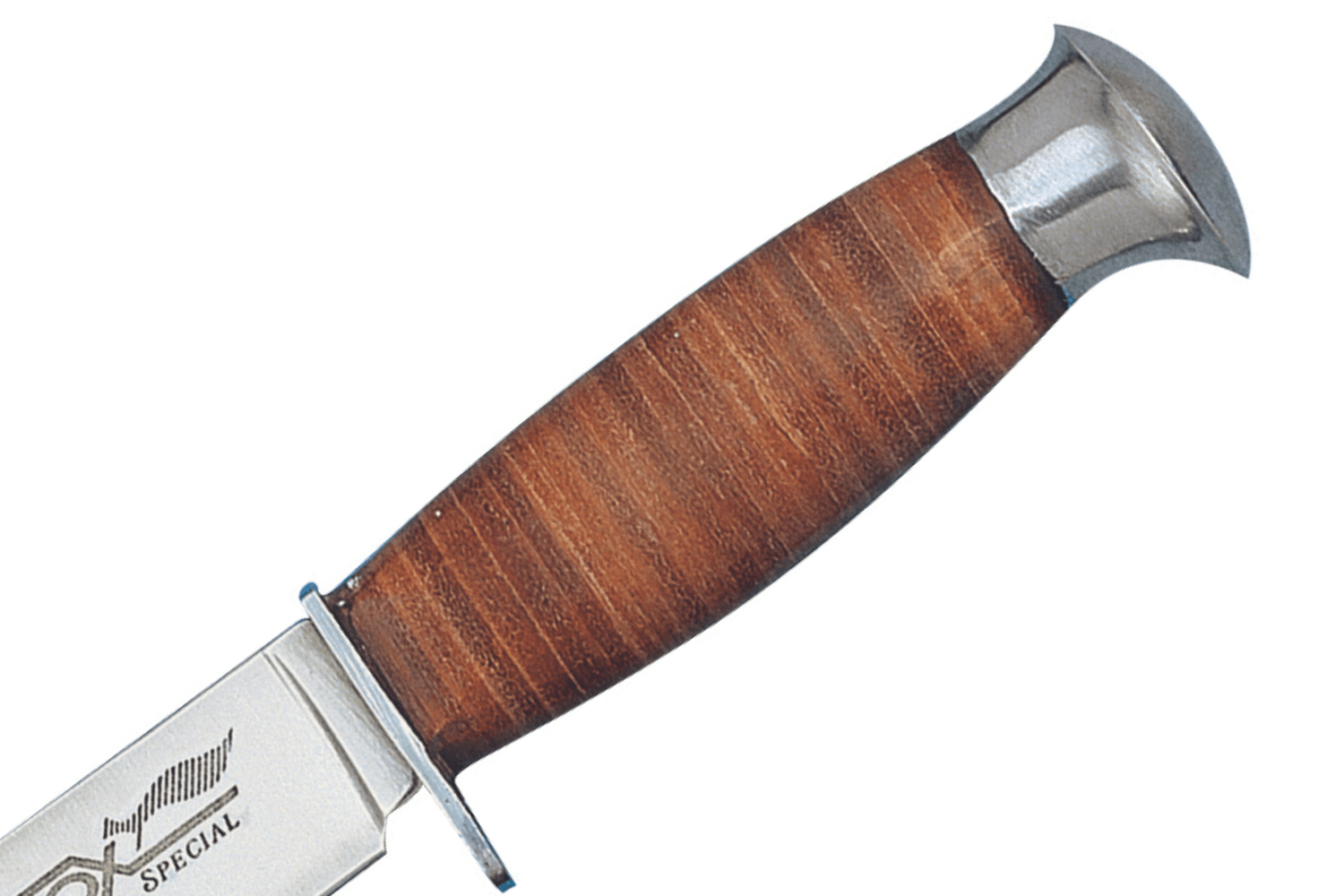 Fox Scout 610/11 couteau bushcraft avec manche en cuir