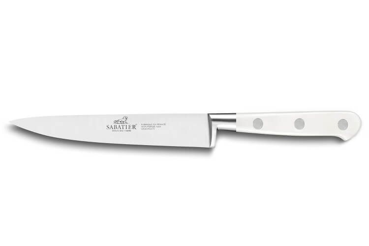 Couteau Sabatier filet de sole Toque Blanche forgé 15cm