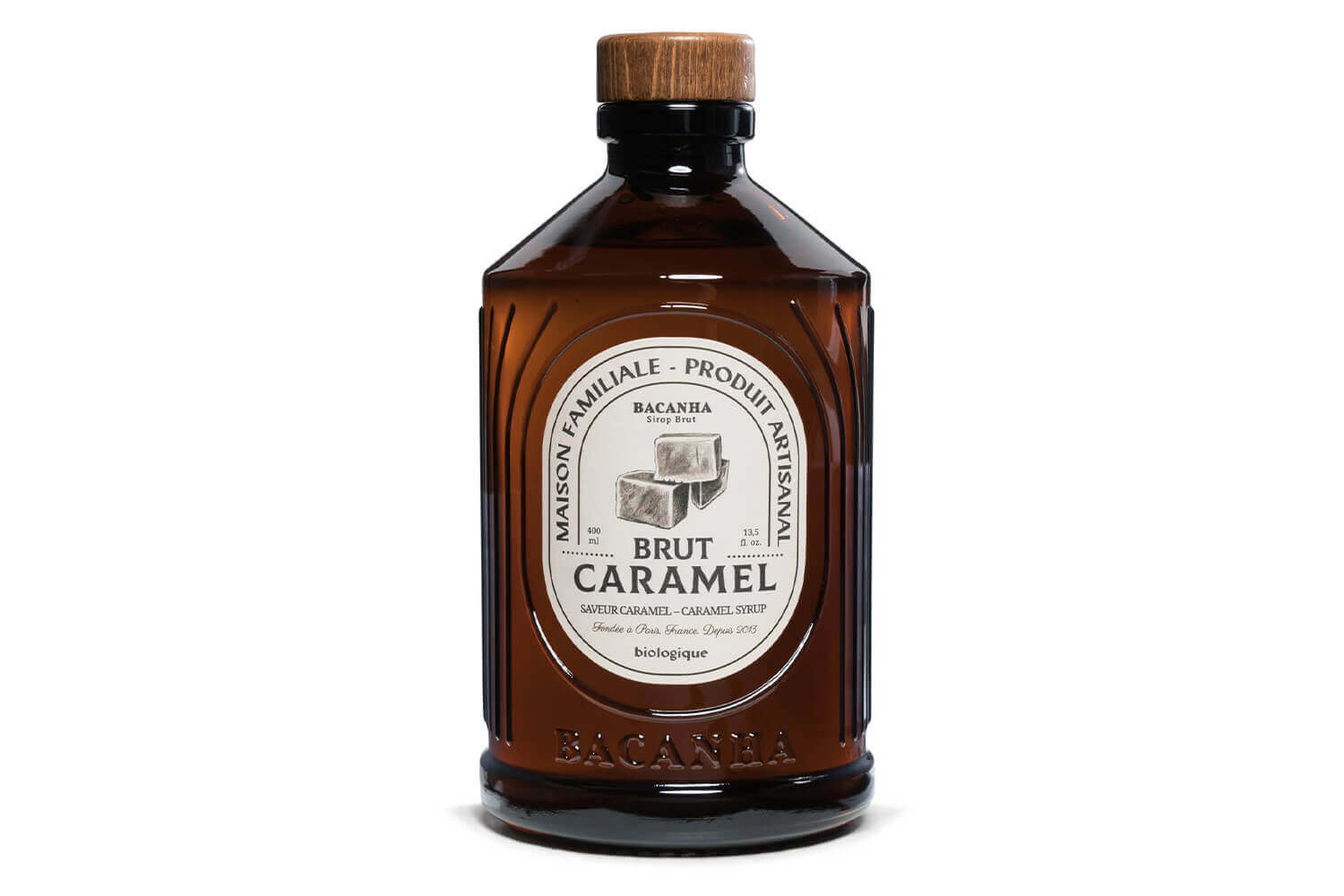 Sirop de caramel Bacanha bio et artisanal 40cl