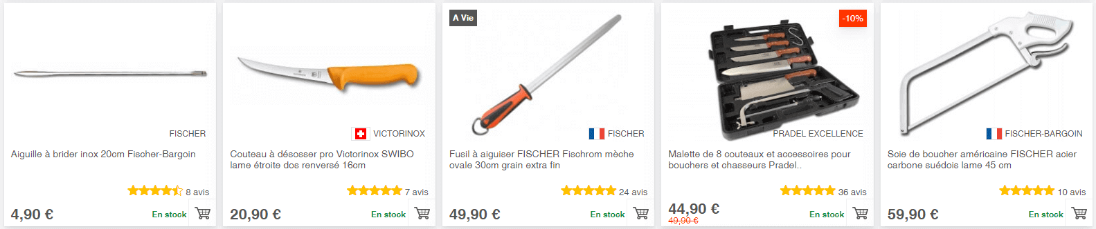 Les outils indispensables du boucher