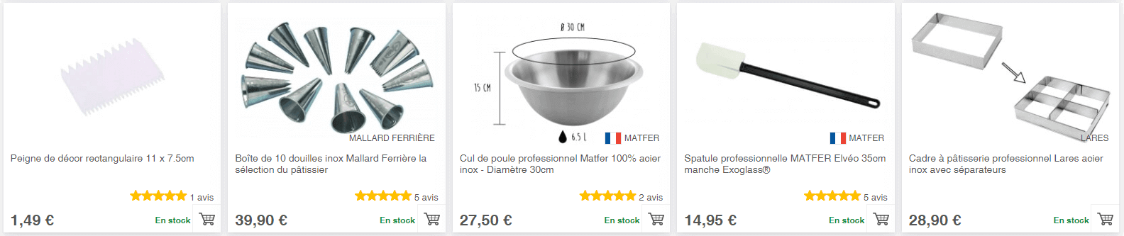 Les outils indispensables du pâtissier