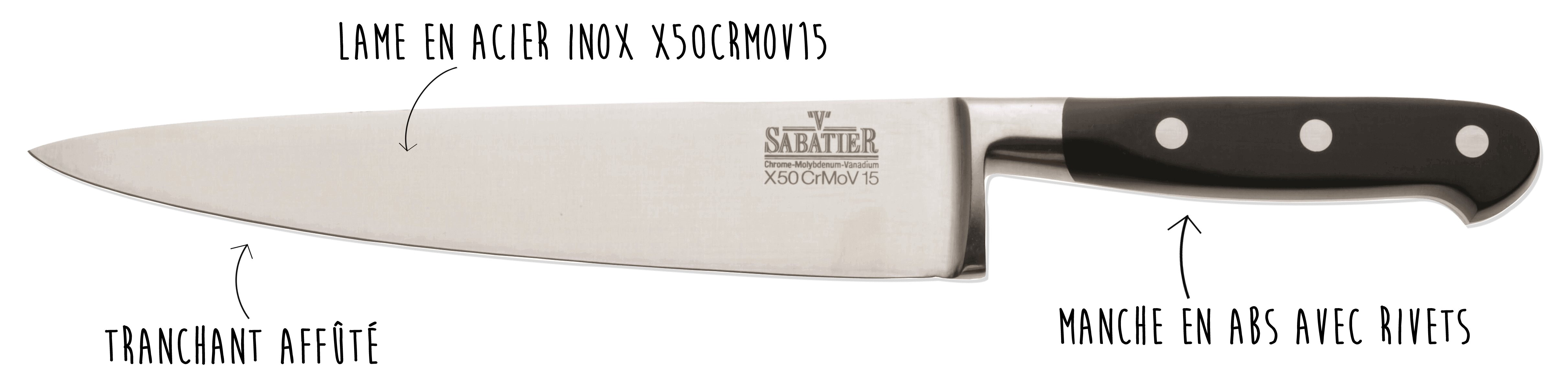 Couteaux V Sabatier et couteaux de cuisine V Sabatier